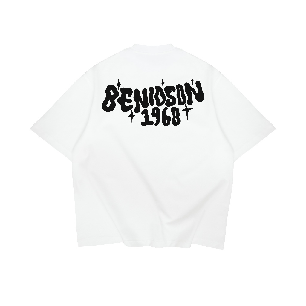 Benidson Oversized Heavyweight Boxy Fit Tshirt White Figuration ...