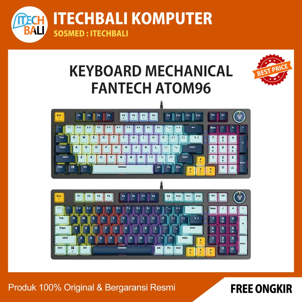 Fantech Atom96 MK890 Mechanical Gaming Keyboard | Itechbali | Shopee Malaysia