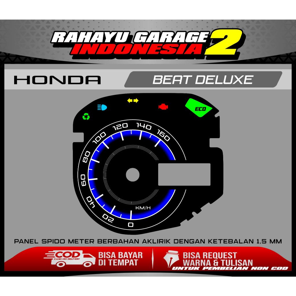 Custom SPEEDOMETER BOARD HONDA BEAT DELUXE BEAT 2021-2024 | Shopee Malaysia