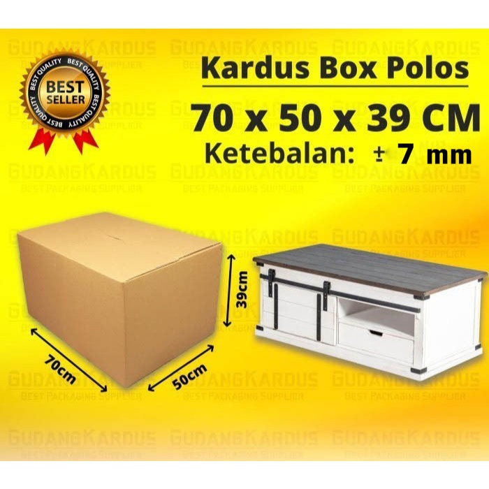 Cardboard - CARTON - LARGE JUMBO PLAIN BOX - SIZE 70 x 50 x 39 cm ...