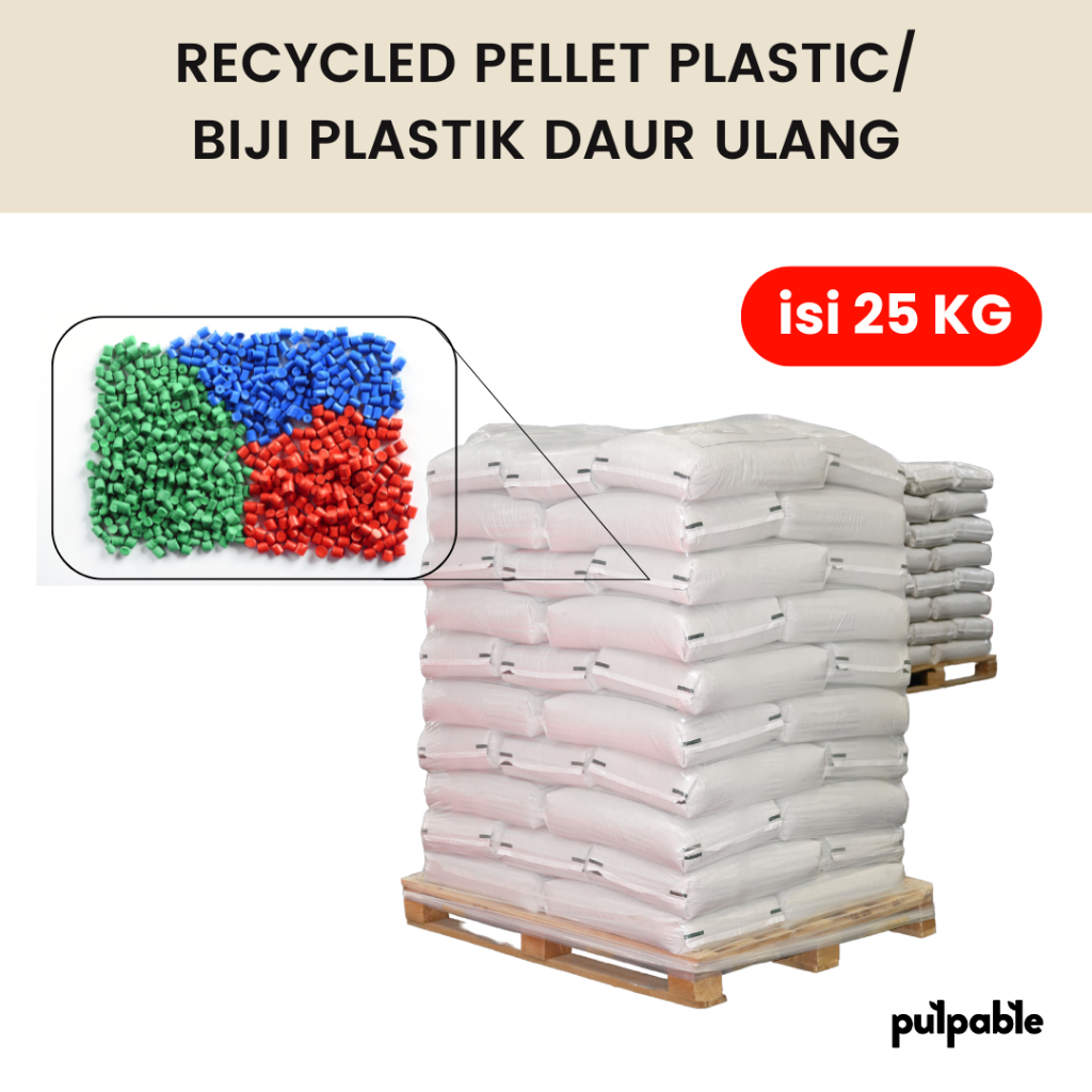 Recycled Plastic Pellets from trash - 25 kg PP / PET / HDPE / LDPE 25 ...