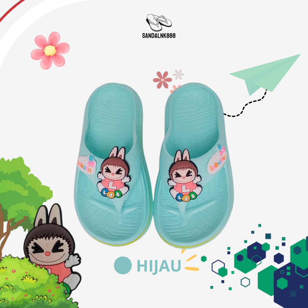 Newest LABUBU Flip-flops for Boys and Girls with Cool LABUBU Pattern ...