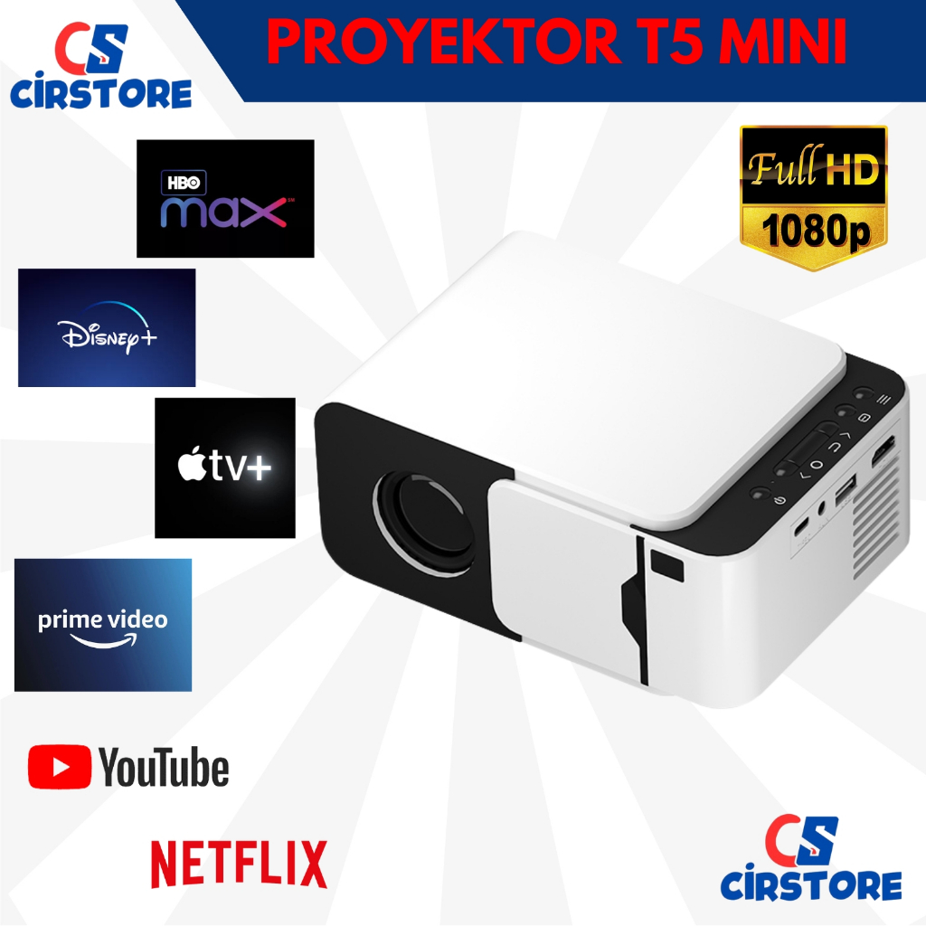 Smart Projector Android13 T5 mini/ portable mini Projector T5/ T5mini ...