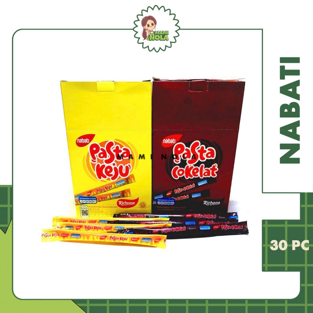 Nabati Richeese Pasta Cheese Pasta - Richoco Chocolate Pasta (Net 30 ...