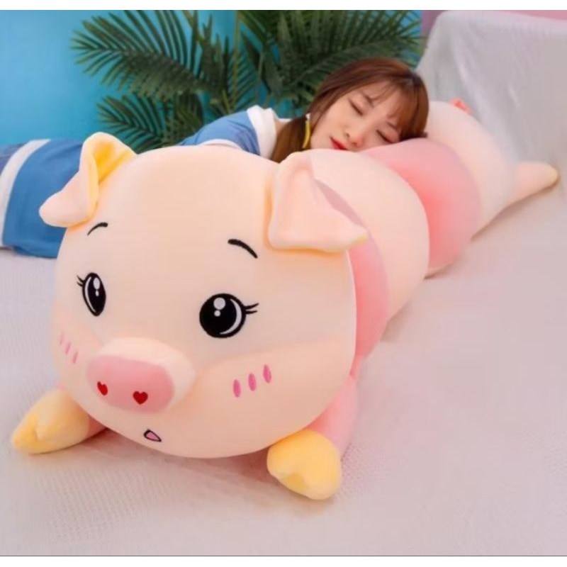 Piggy Caterpillar Bolster/Pig Character Bolster Size 90cm Labeled SNI ...