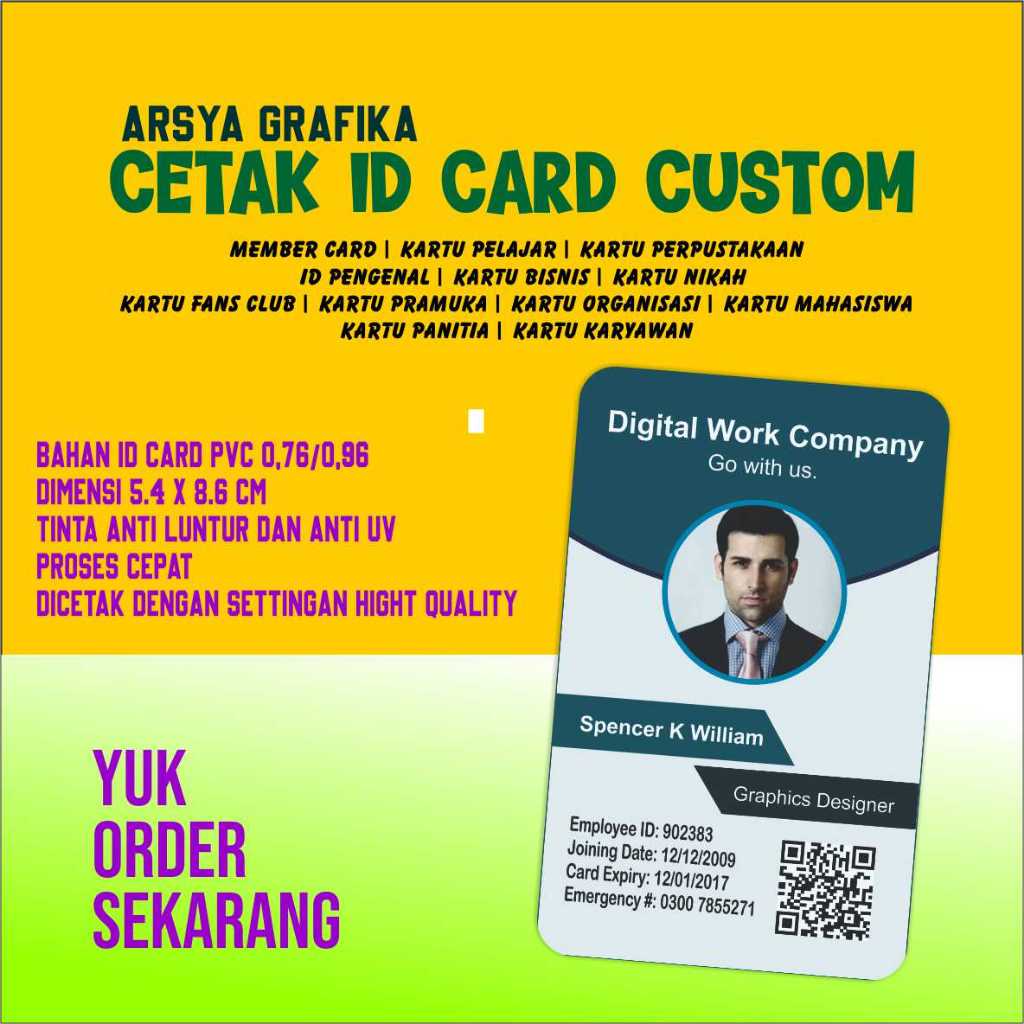 Print CUSTOM PVC ID CARD WATERPROOF AND FADE WITH AFFORDABLE PRICES ...