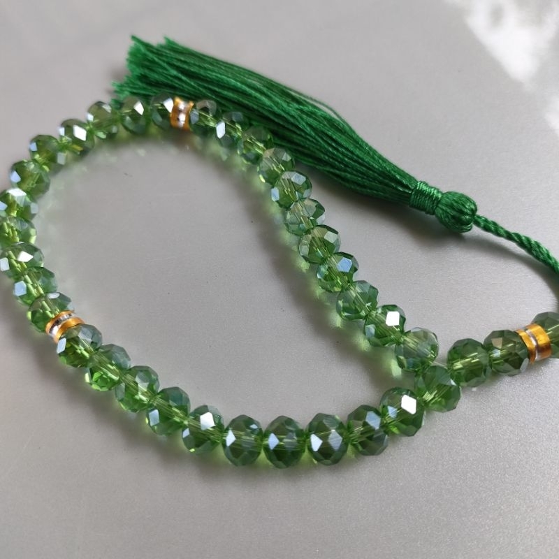 Crystal Tasbih 33 grains Czech Crystal Tasbih Short Tasbih Tasbih By ...