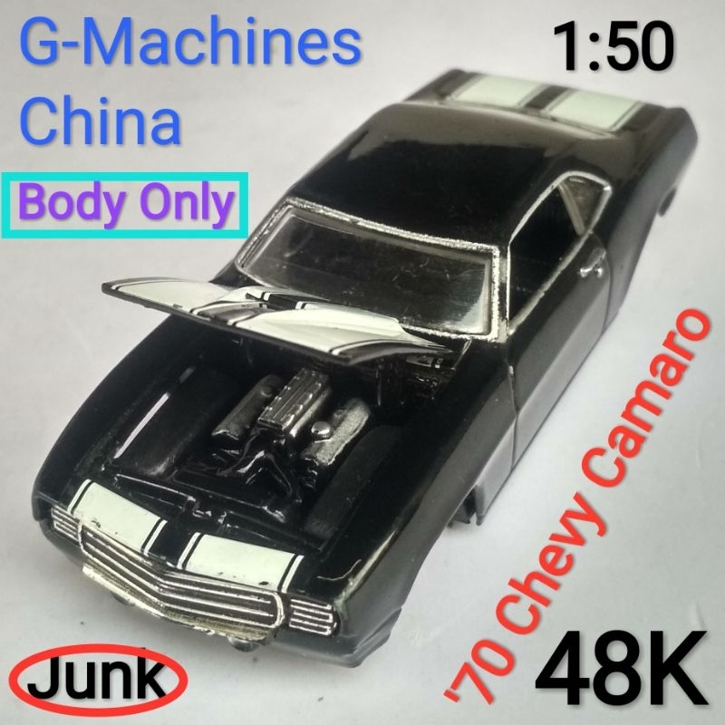 Hot Wheels Scale 50 G Machines 70 Chevrolet Chevy Camaro Open Hood ...