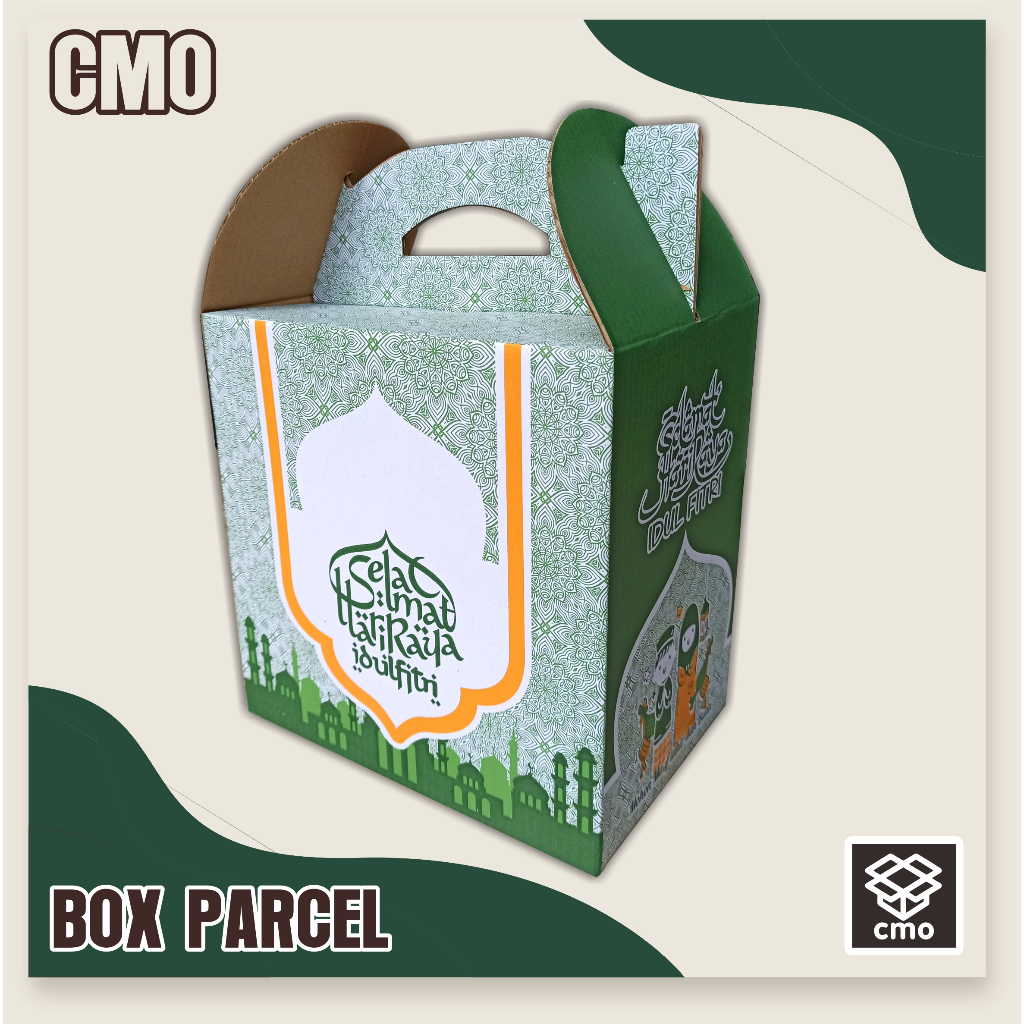 PARCEL Cardboard 29x20x29 cm (Tote Model) Cardboard | Parcel Parcel | Eid | Eid Al-Fitr ...