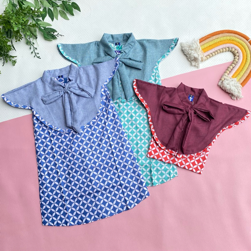 MERAH UNGU KATUN Batik Kids New Dress Bao Outer Soft Cotton Material ...