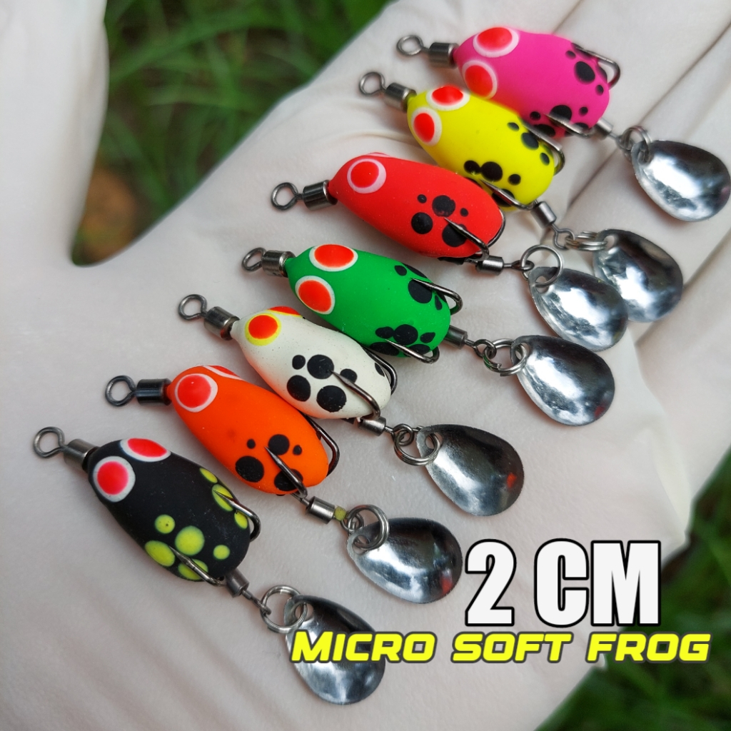 Soft Frog Mini 2cm Soft Body, hook no. 8 | Shopee Malaysia