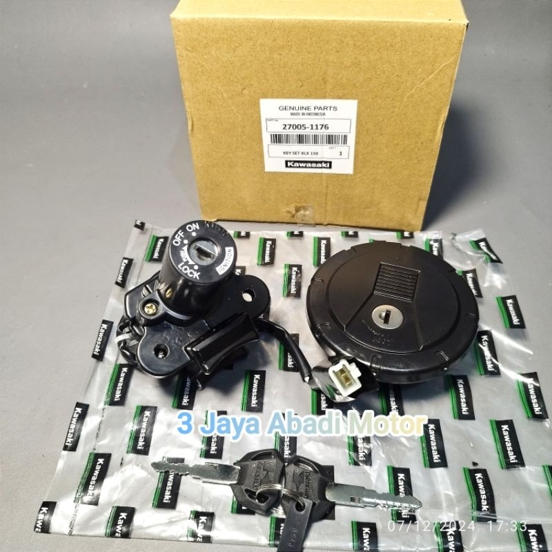 CONTACT KEY ASSY KEY SET + TANK LID KAWASAKI KLX 150 KLX BF D TRACKER ...