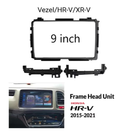 Honda Hrv 9" Inch 10" Inch Double Din Android Head Unit Frame 2015-2021 ...