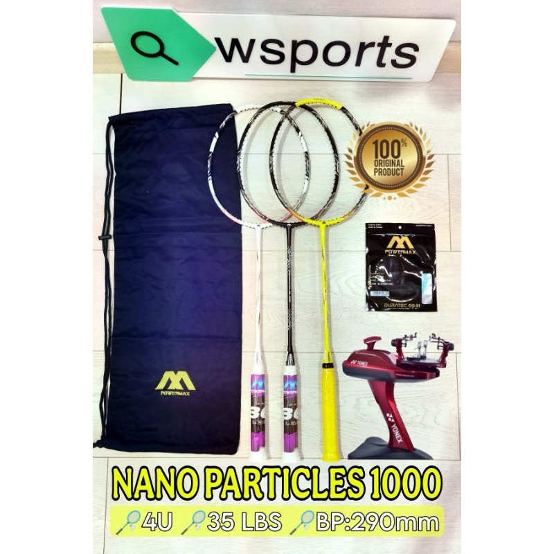 Original Power Max Powermax NANO PARTICLES 1000 Badminton Racket ...