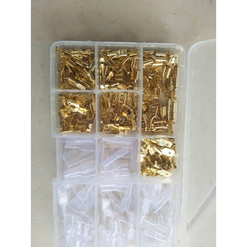 Skun Flat Terminal Cable Insulated Connector Male Female | Shopee Malaysia