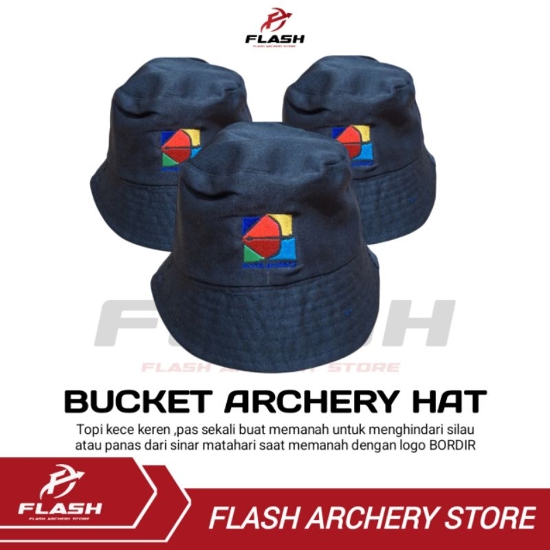 Arrow Hat | Bucket Hat Archery | Embroidered Logo | Shopee Malaysia