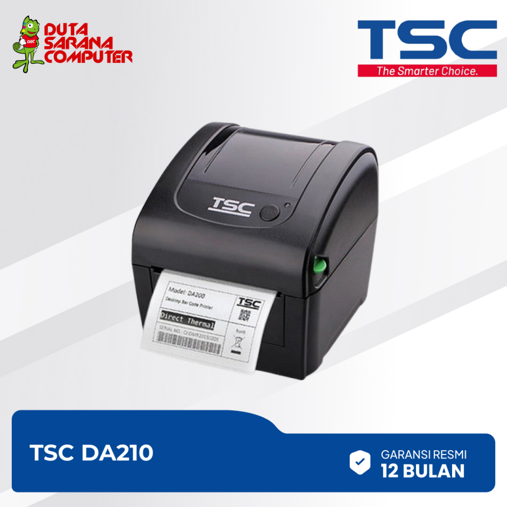 Tsc DA210 Barcode Printer DA 210 Print USB 203 DPI Thermal Label Stickers | Shopee Malaysia