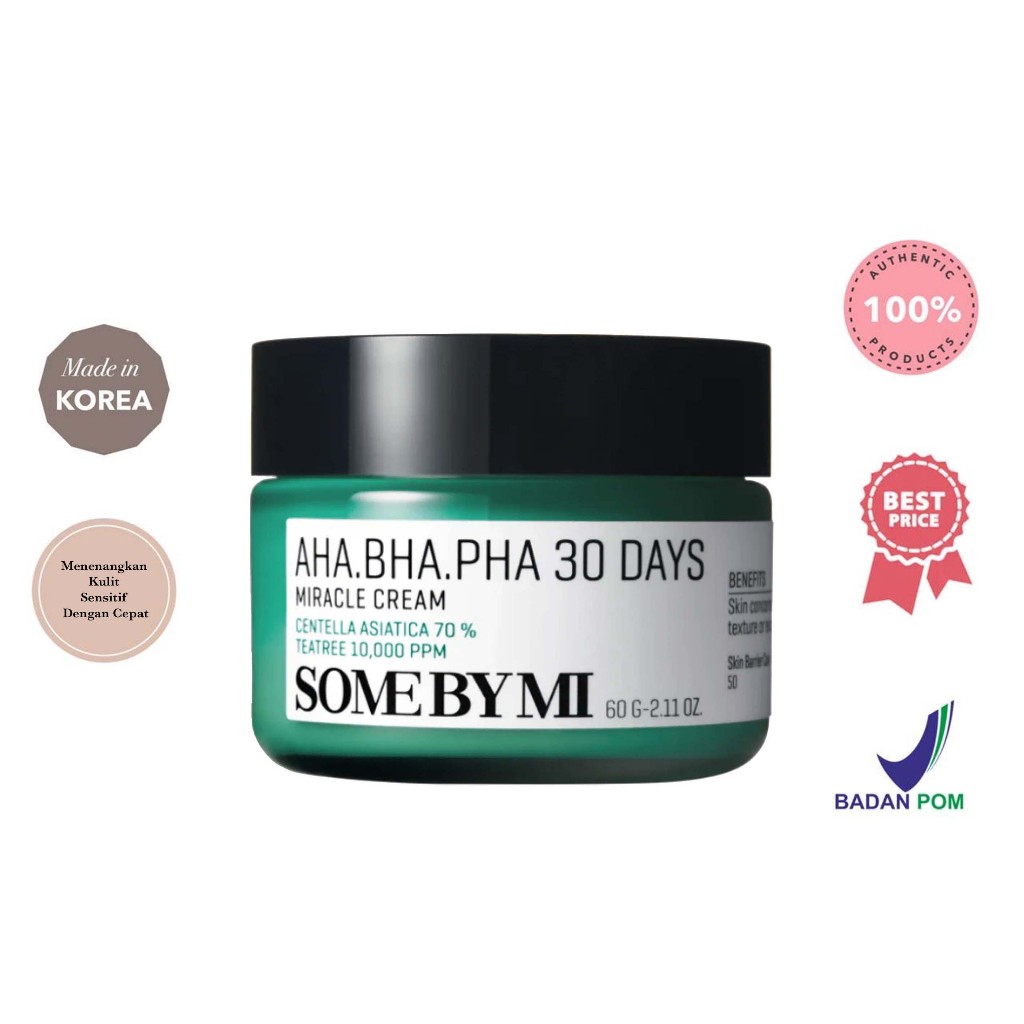Somebymi AHA BHA PHA 30 Days Miracle Moisturizer Cream 60g | 20g ...
