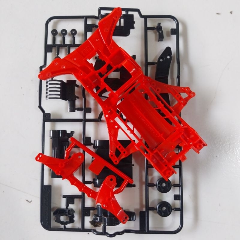 MERAH Tamiya CHASSIS FMA RED + GEARBOX SET LOOSKIT GEO GLIDER | Shopee ...