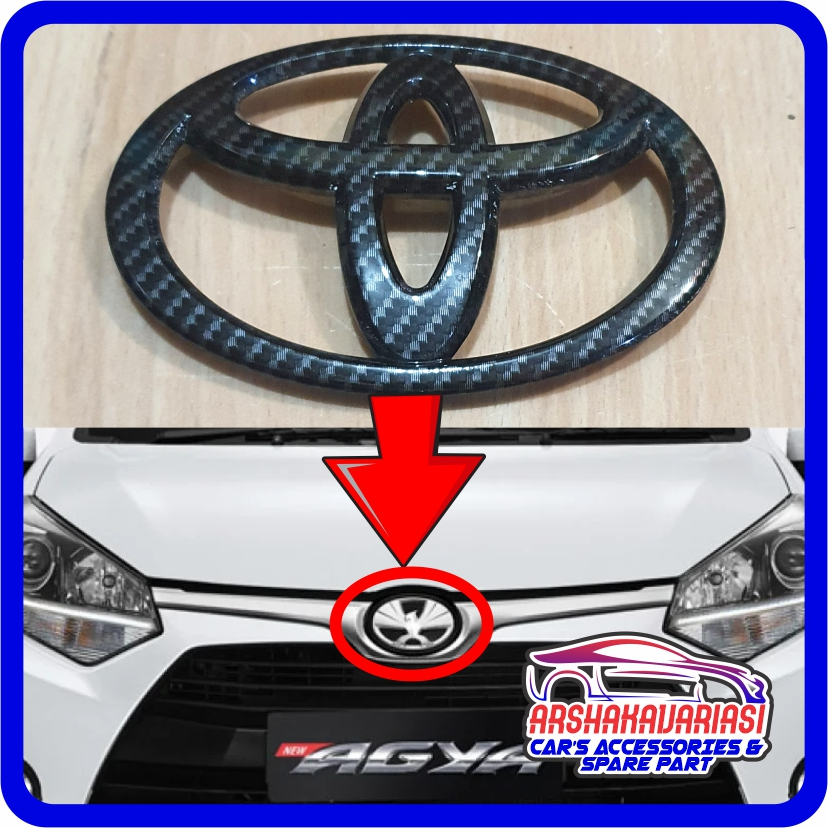 Toyota Agya & Rush Old Front Logo Emblem / Rear Logo Avanza, Agya ...