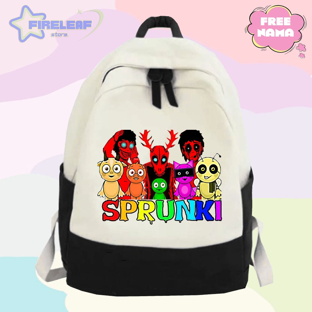 Incredibox SPRUNKI PHASE BACKPACK CHILDREN'S BAG FREE NAME | Shopee ...