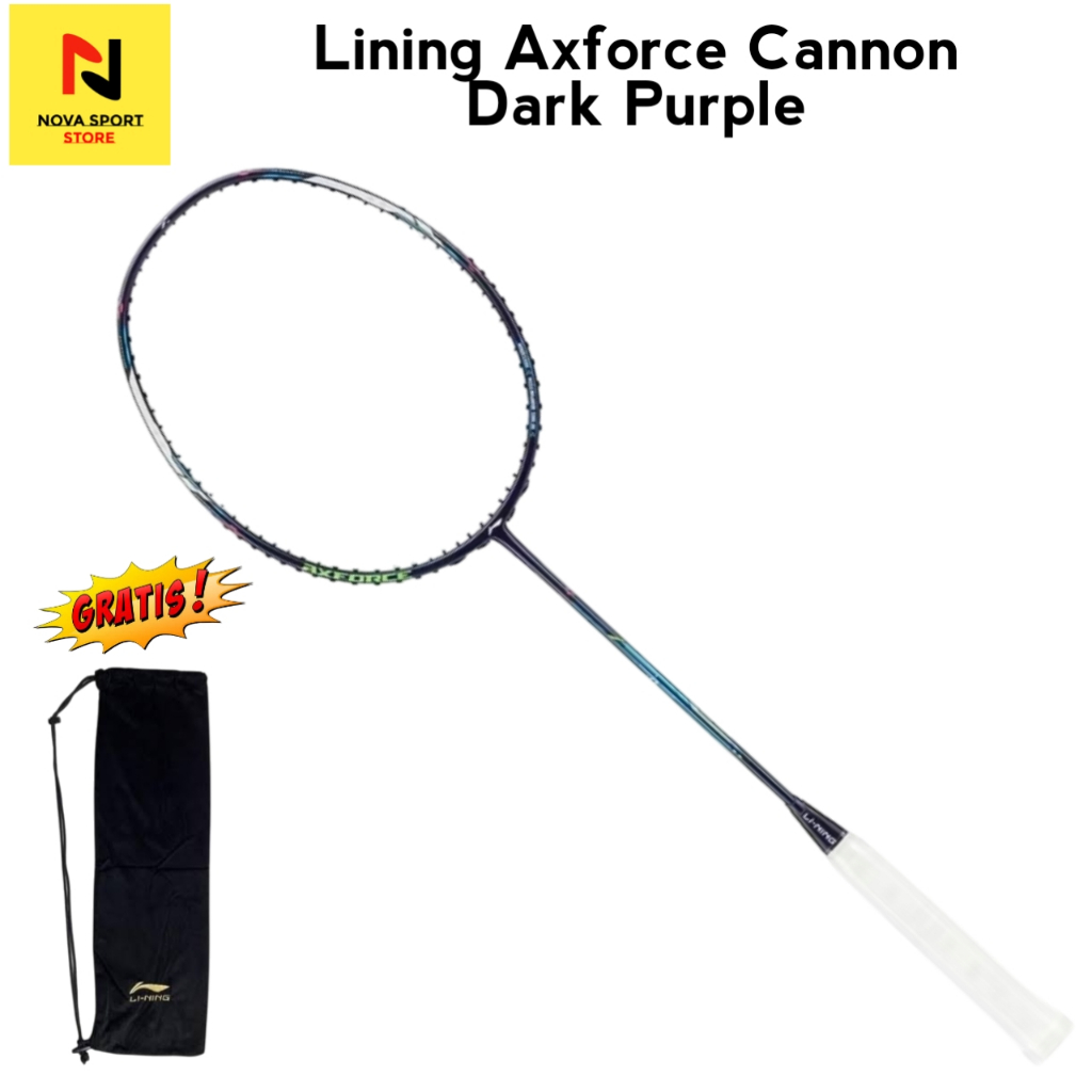 Axforce Cannon Pro Dark Purple Badminton Racket Lining | Shopee Malaysia