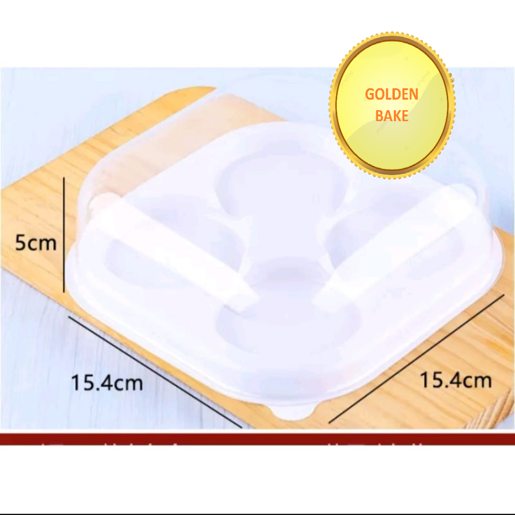 Gbake 10 sets Tray Mika Mochi 4 HOLE Box Divider Mica Mochi Cake Pie ...