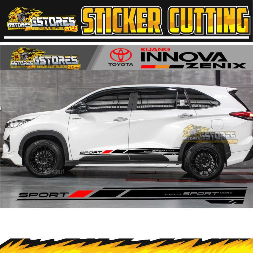 Toyota INNOVA ZENIX CUTTING STICKER SIMPLE STICKER ACCESSORIES INNOVA ...