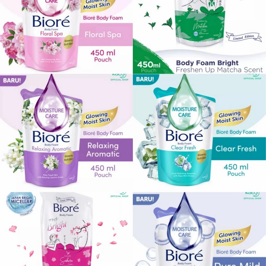 Biore Bath Soap All Variant 250ml | Shopee Malaysia