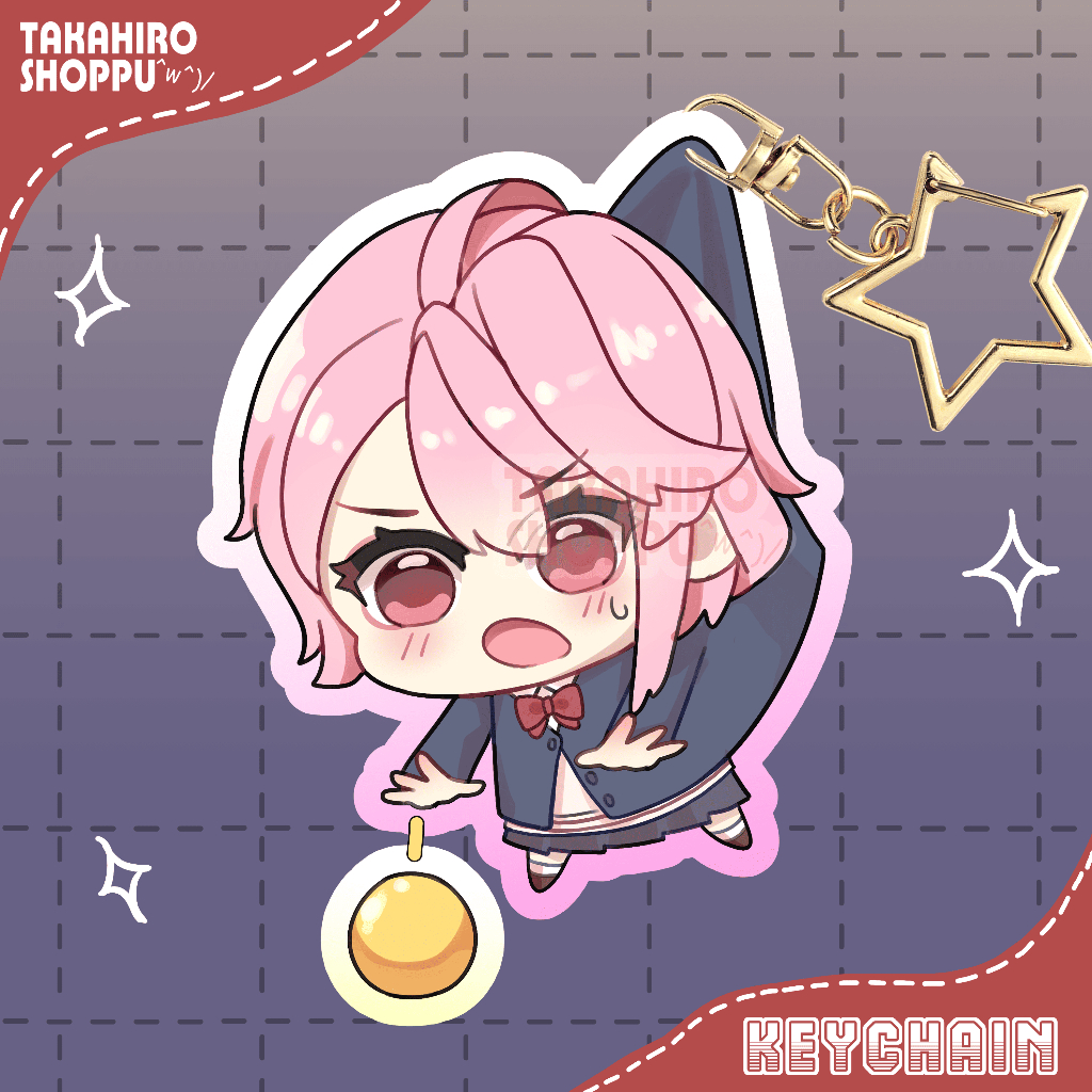 GANTUNGAN Dandadan SHIRATORI AIRA WITH OKARUN BALLS Anime Acrylic Ganci ...