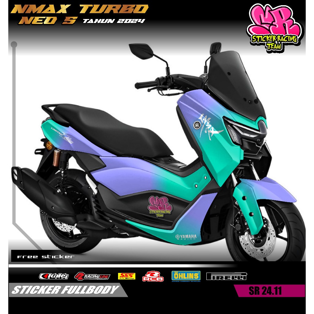 Sticker Decal Nmax Neo Nmax Turbo 2024 Full Body Sticker Nmax Neo Turbo ...