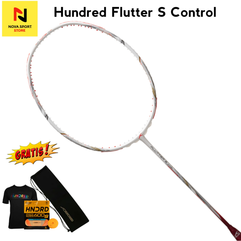 Hundred Badminton Racket Flutter S Control | Shopee Malaysia