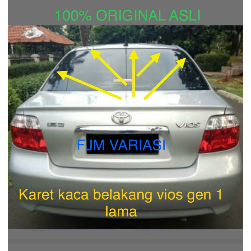 Toyota VIOS LIMO GENERATION 1 GEN 1 OLD LUGGAGE REAR WINDSHIELD ...