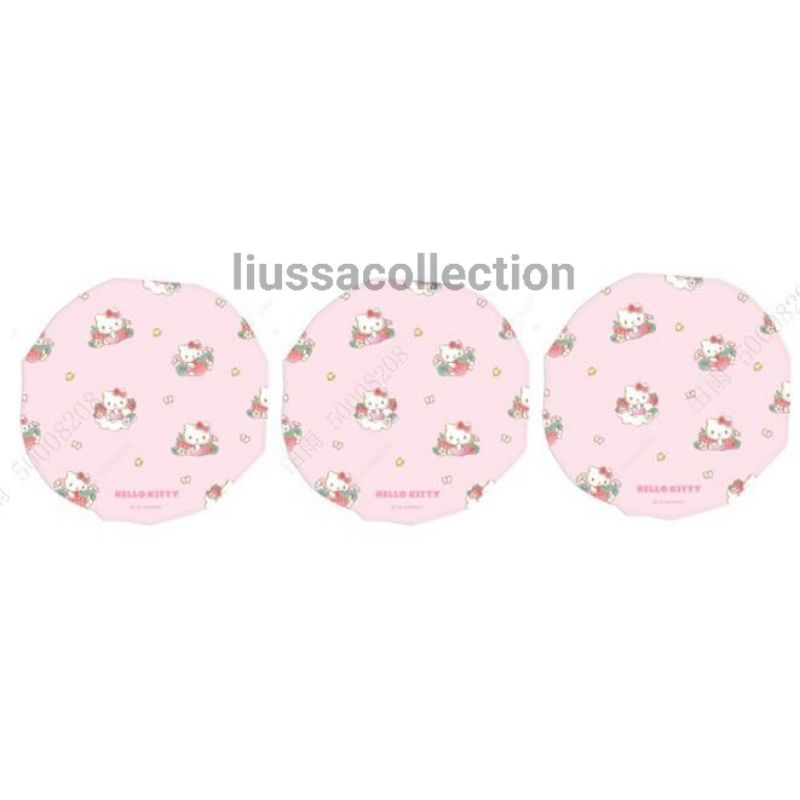 Miniso Shower Cap - Sanrio Characters Strawberry Collection Shower Caps ...