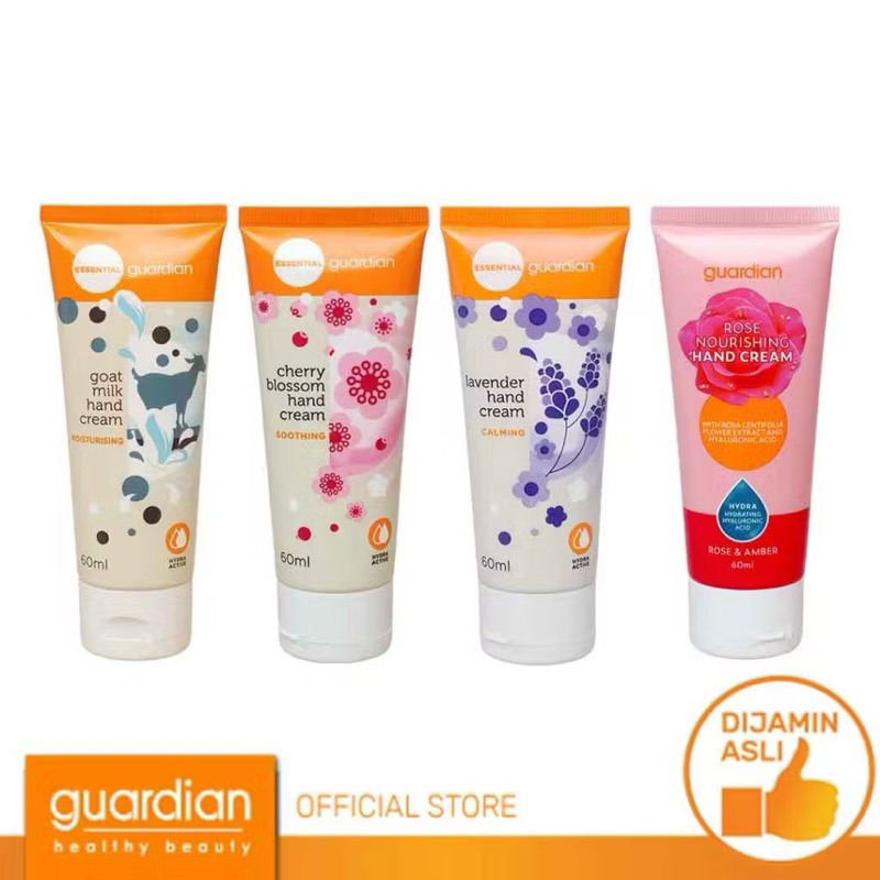 Guardian HA Nourishing Rose, Goat Milk, Cherry Blossom Hand Cream 60ml ...