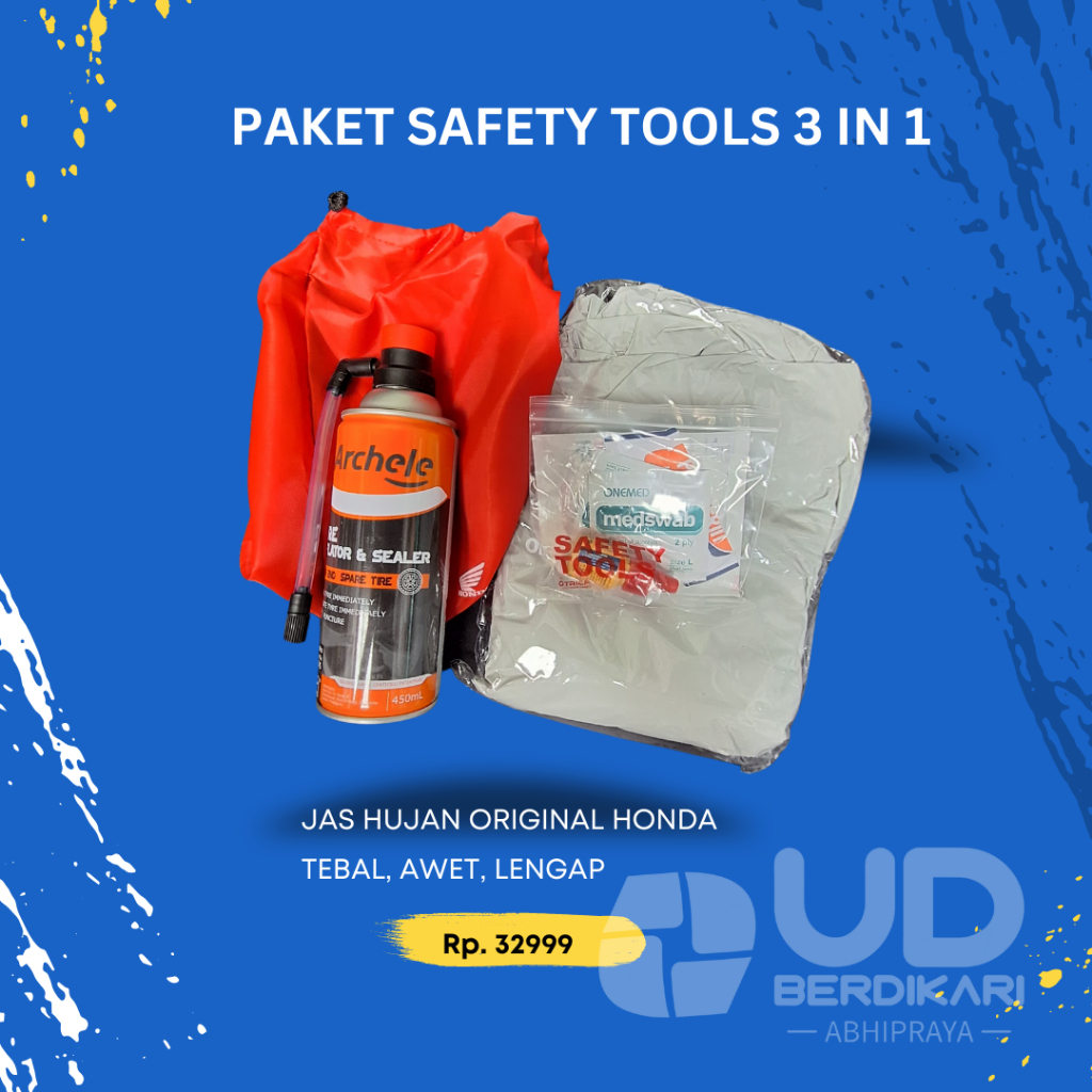 Original HONDA COMPLETE MOTORCYCLE SAFETY TOOLS RAINCOAT (AHM) | Shopee ...
