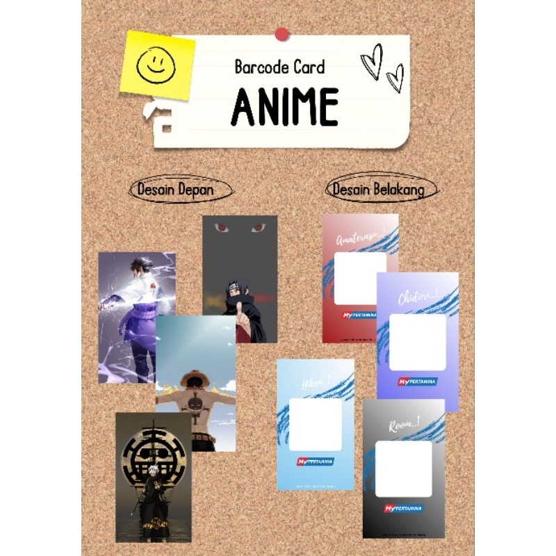 Vertical Pertamina Anime Barcode Card | Shopee Malaysia