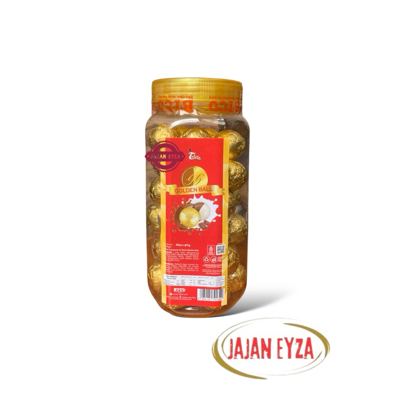 Chocolate TOBELO GOLDEN BALL CONTENTS 40pcs / TOBELO CHOCOLATE JAR ...