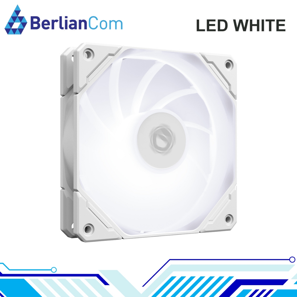 ID-COOLING TF-12025 PRO SW WHITE LED 120mm PWM Fan | Shopee Malaysia