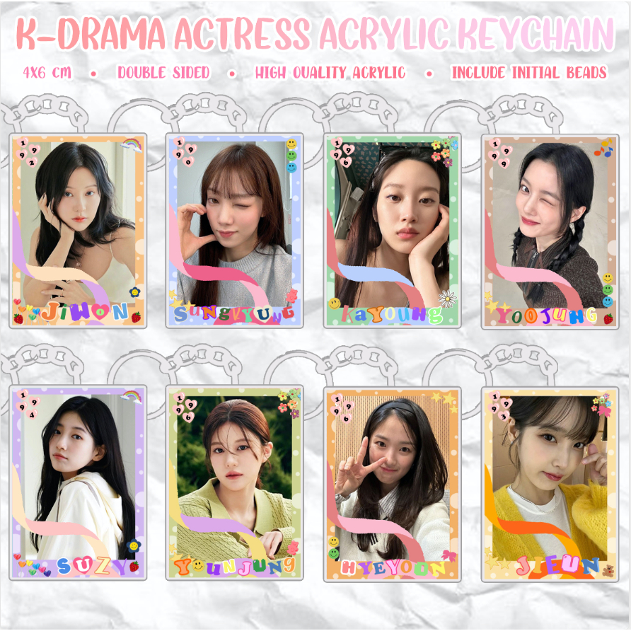 GANTUNGAN [READY] K-drama Actress Acrylic Keychain Candy Keyring ...