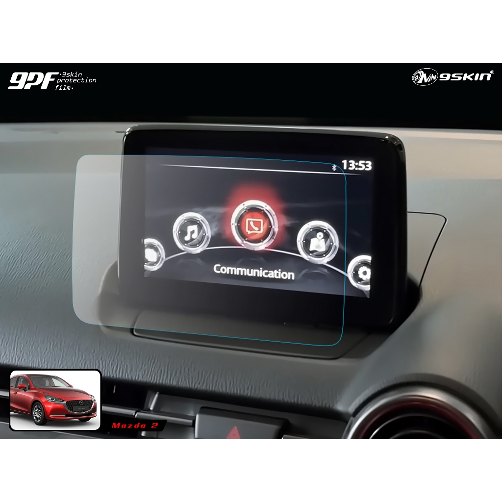 LAYAR Ppf SPF Ultra Mini Mazda 2 Anti-Scratch Screen Insulation System ...