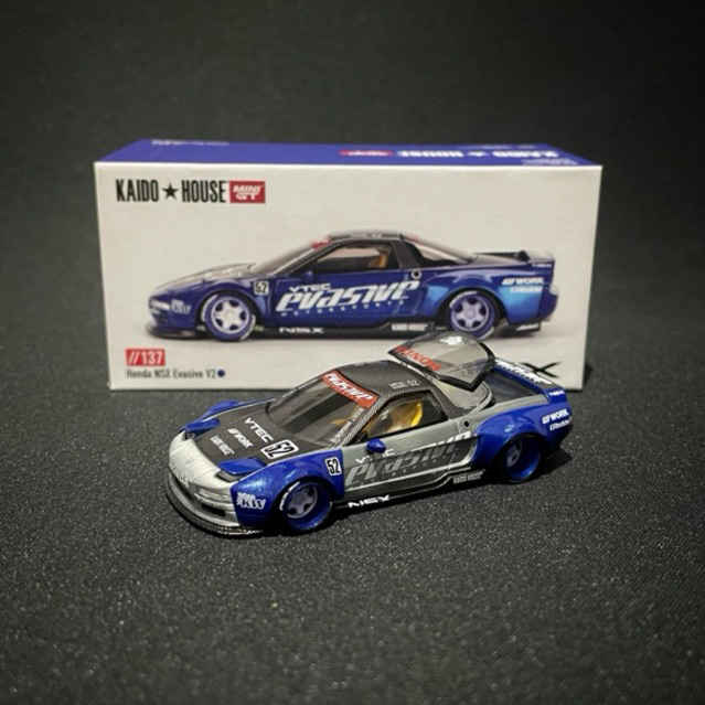 [CHASE] Mini GT Kaido House KHMG137 GT Honda NSX Evasive V2 Blue ...