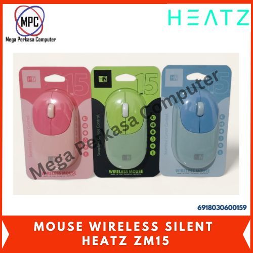Wireless Mouse Heatz ZM15 Optical with Resolution Of 1600 DPI | Shopee ...