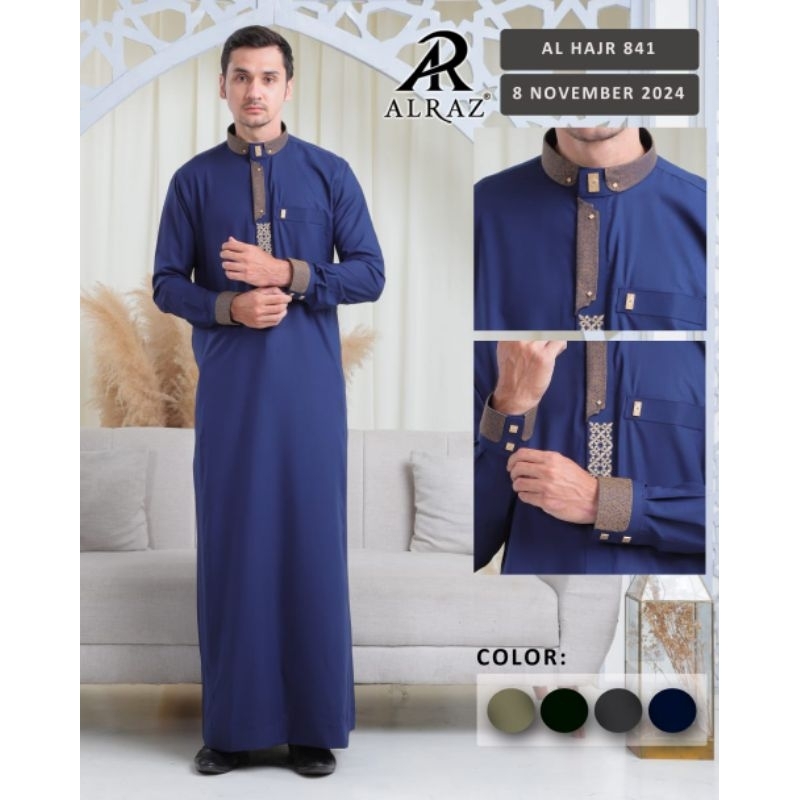 Alraz-thobe Embroidery Cuff Special Ramadhan 841 | Shopee Malaysia