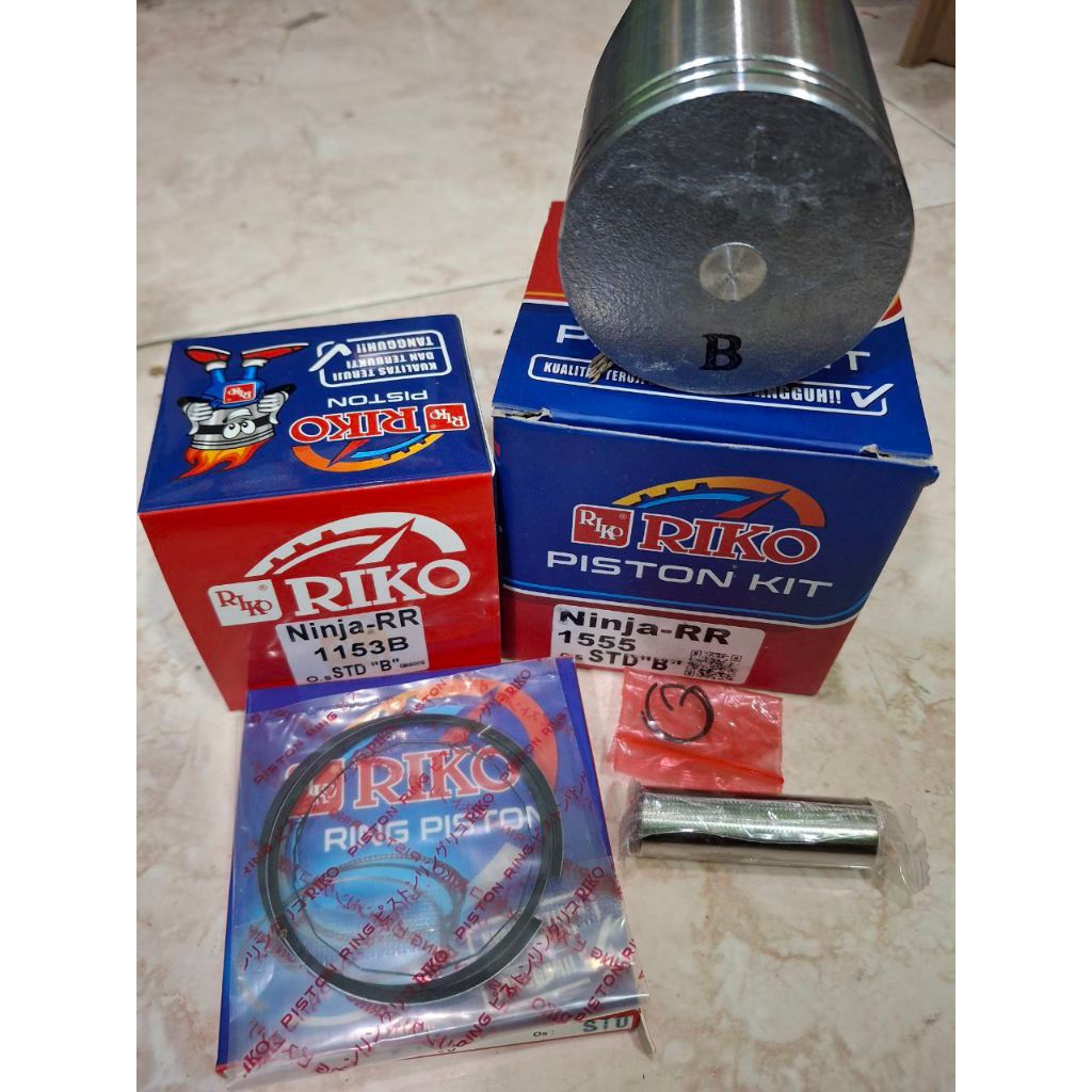 Seher PISTON KIT SET NINJA RR PEN 15 STANDARD CODE ABCD RIKO | Shopee ...
