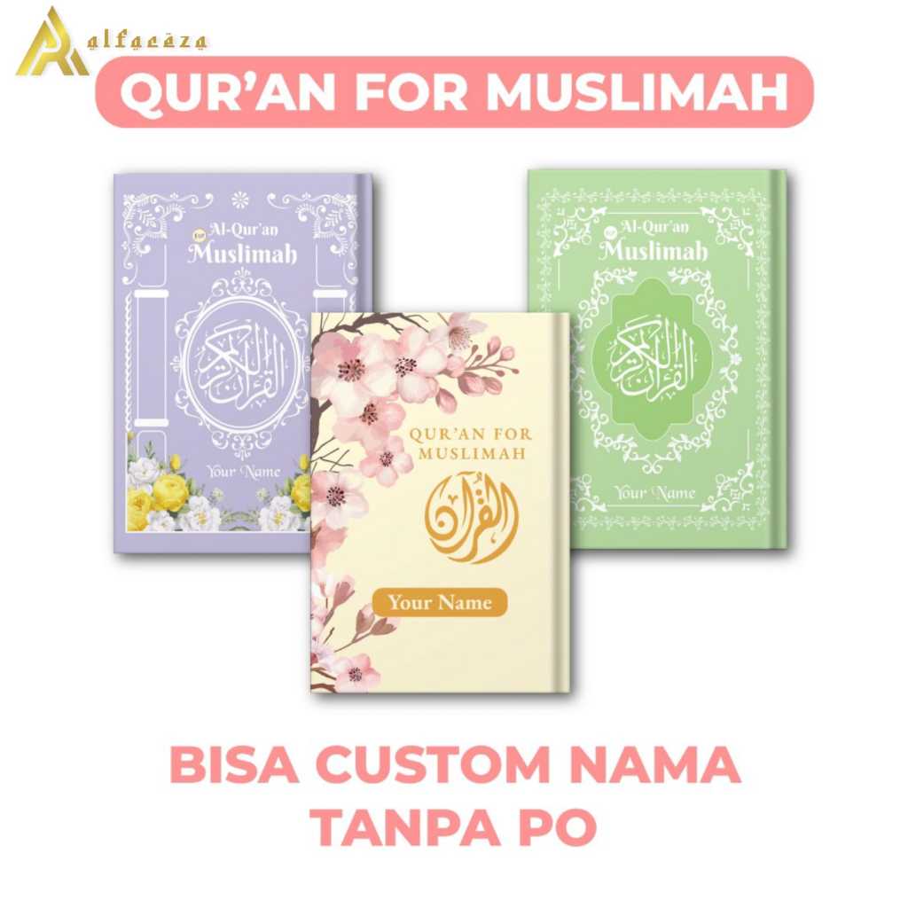 Alfareza - Variation of 6 Custom Al-Qurans For Muslim Women Can Write ...