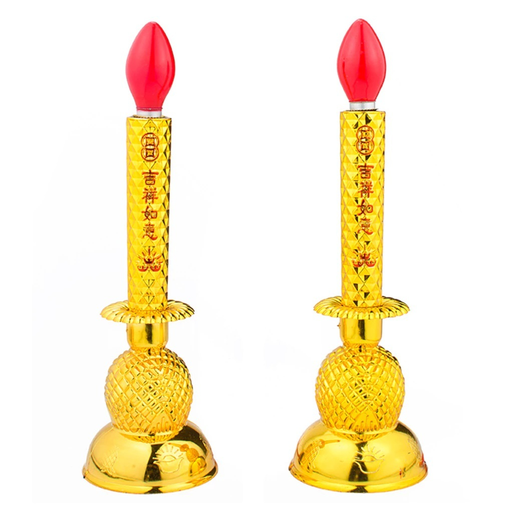 LILIN Two Dragon Pineapple Electric Candle Lamp Yuanbao Phoenix Bulb ...