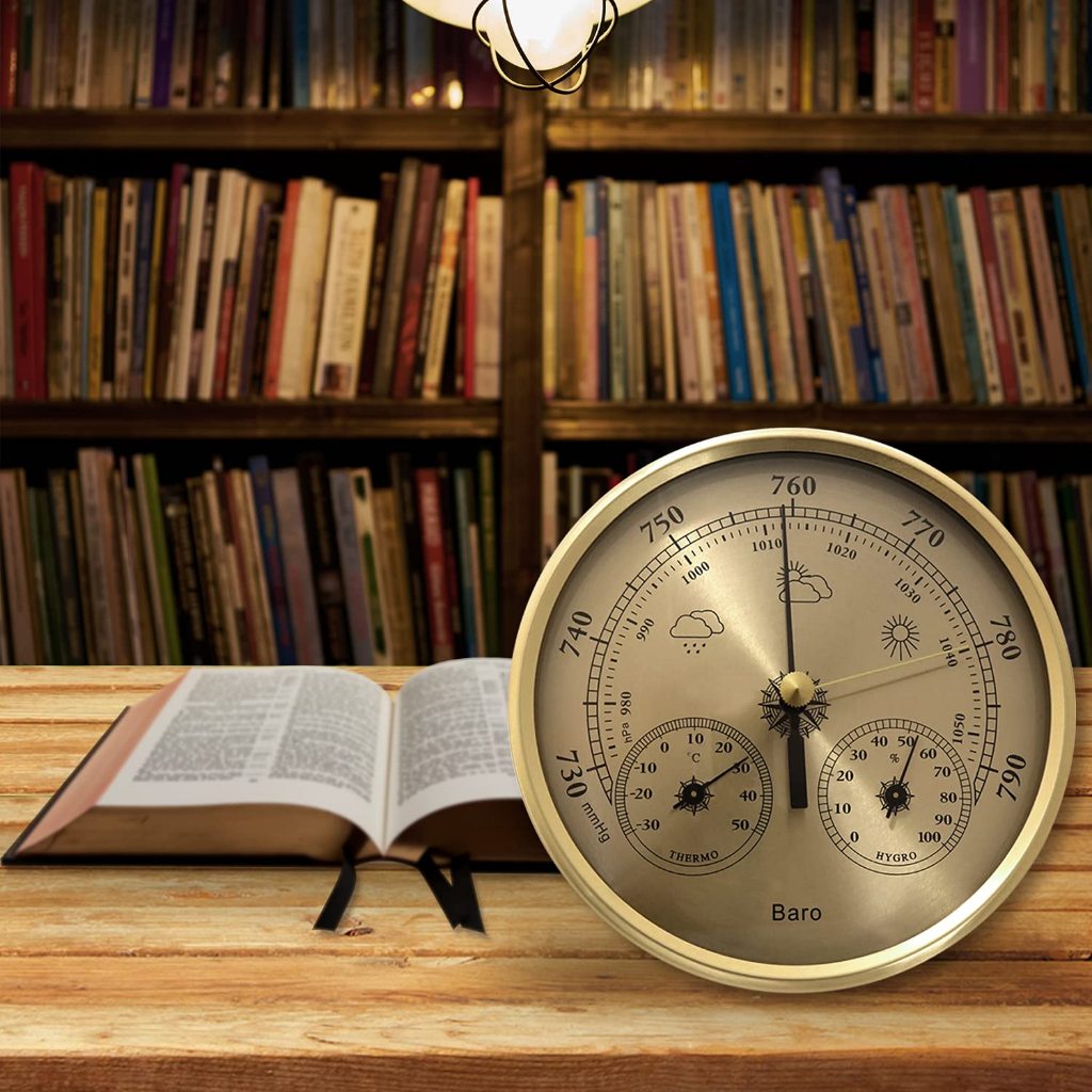 Thermometer Hygrometer Barometer 3 in 1 Manual Weather Station Marine ...