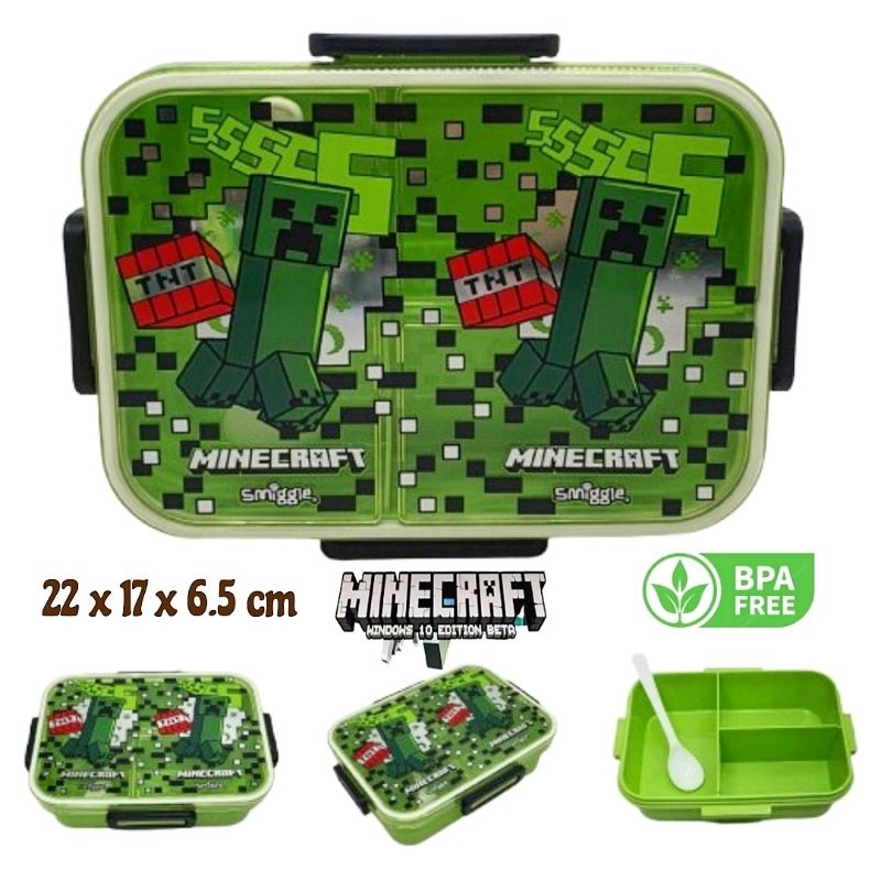 Plastic minecraft lunch box | Shopee Malaysia