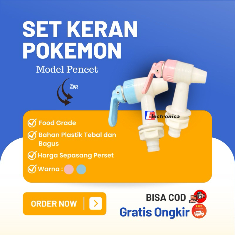 Pokemon WATER FAUCET SET FOOD GRADE PRESSING MODEL / POKEMON GALLON ...
